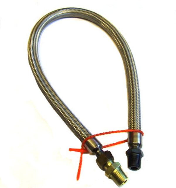 FLEXIBLE OIL LINE .5BORE X 36IN .5BSP 340.F - Nu-Way - Enertech Group