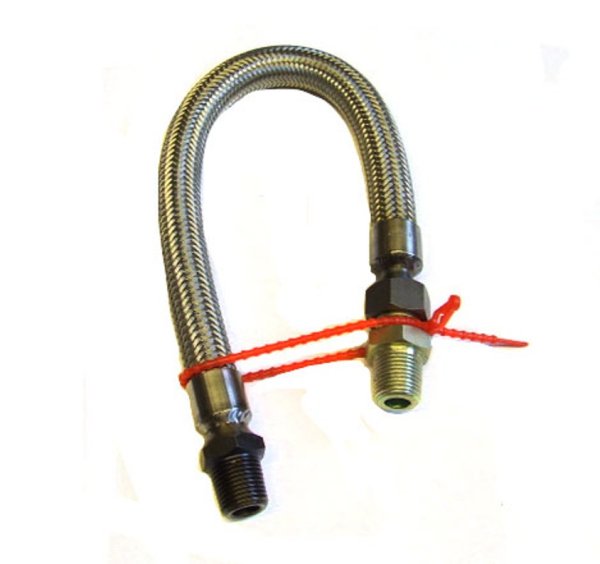FLEXIBLE OIL LINE .5BORE X 18IN .5BSP - Nu-Way - Enertech Group